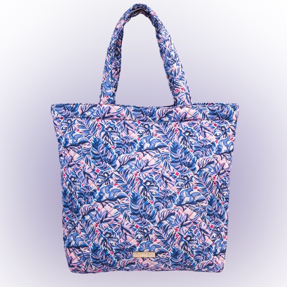 Simply Southern | Bags | Nwt Simply Southern Blue Quilted 3 Pocket Leaf ...